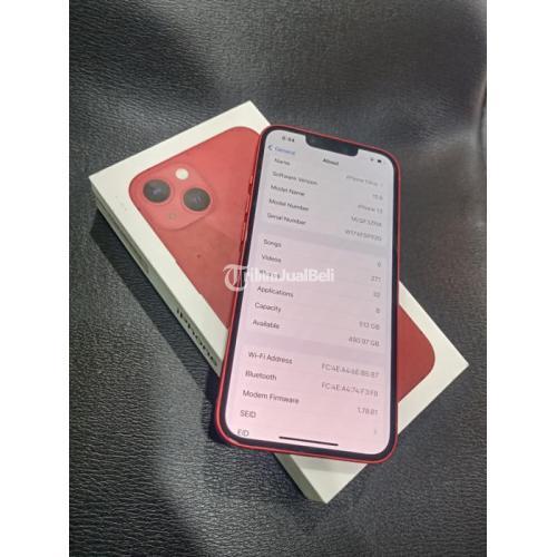 HP iPhone 13 512 GB Bekas Fullset Warna Merah Seperti Baru Siap Pakai ...