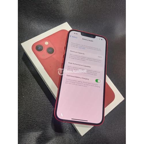 HP iPhone 13 512 GB Bekas Fullset Warna Merah Seperti Baru Siap Pakai ...