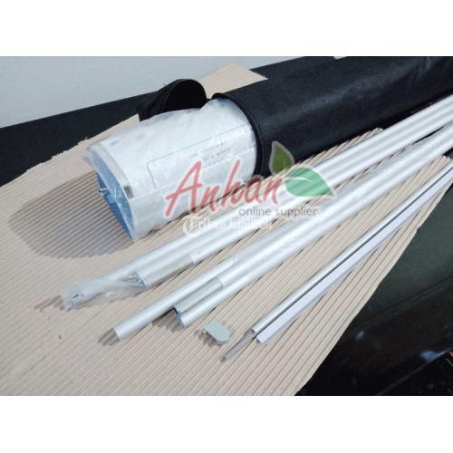 Stand Roll Up Banner Standing Display Aluminium Harga Murah - Tribun ...
