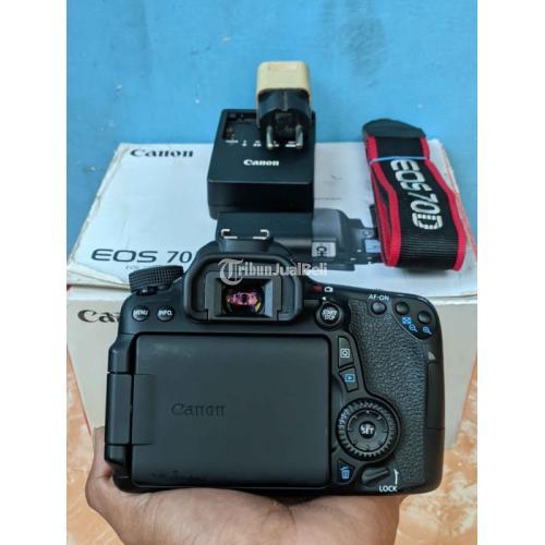 Kamera Canon 70D Body Only Fullset Box Seken Minus Pemakaian di Klaten - Tribun JualBeli