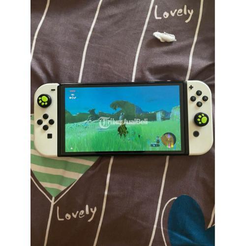 Konsol Nintendo Switch Oled OFW 64 GB + Zelda BOTW Bekas Normal Lengkap ...
