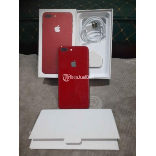 HP iPhone 8 Plus 64 GB Bekas Fullset Warna Merah Siap Pakai Harga Nego ...