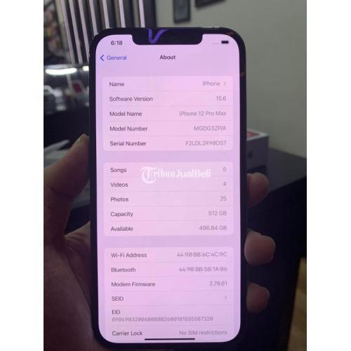 HP Apple iPhone 12 Promax 512GB Bekas Normal Mulus Fullset Siap Pakai ...