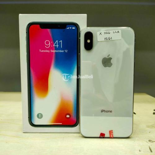 HP iPhone X 256GB Silver Seken Fullset Siap Pakai di Surakarta - Tribun ...