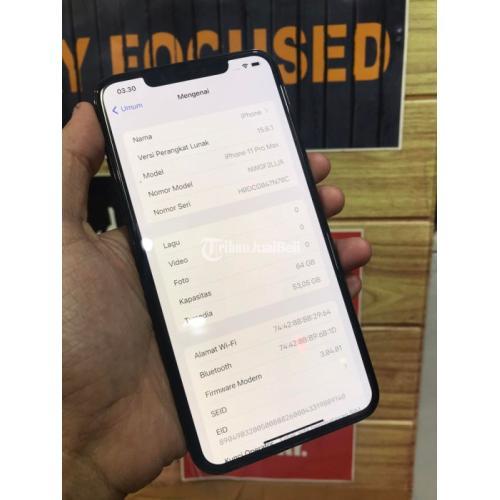 HP Apple iPhone 11 Promax 64GB Ex LL/A Sinyal Aman iCloud Siap Reset ...