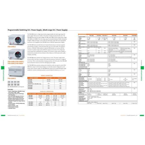 GW Instek PSBdi2400H 0di800V/0di3A/400W MultidiRange DC Power Supply ...