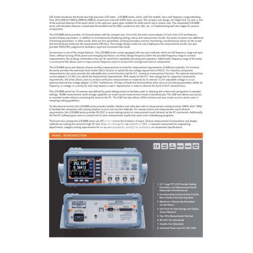GW Instek LCRdi6100 10Hz 100kHz Precision LCR Meter di Tangerang ...