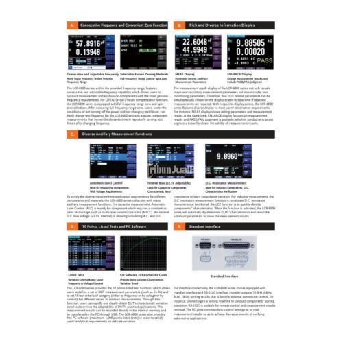 GW Instek LCRdi6300 10Hz 300kHz Precision LCR Meter di Tangerang ...