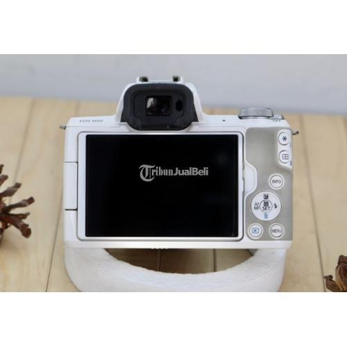 Kamera Canon EOS M50 Lensa Kit 15di45mm White Bekas Mulus No Minus di ...