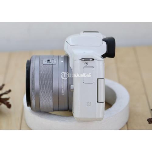 Kamera Canon EOS M50 Lensa Kit 15di45mm White Bekas Mulus No Minus di ...