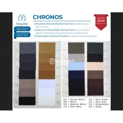 CHRONOS (per 10 cm) di Kain Bahan Celana, Setelan Jas, Seragam, dll ...