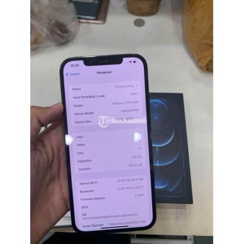 HP iPhone 12 Pro Max 128GB Biru Seken Normal Siap Pakai di Solo ...