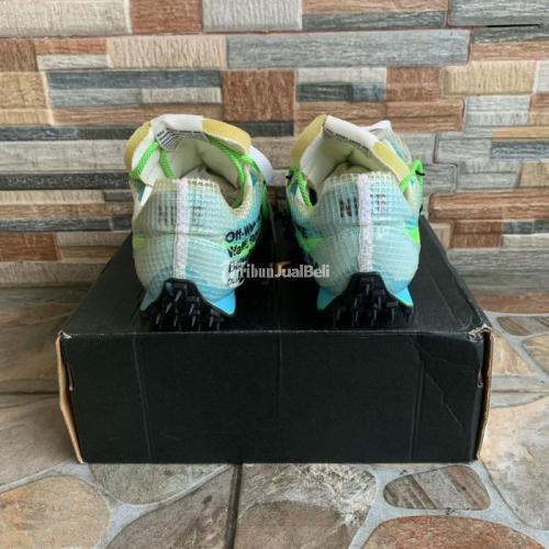 Sepatu Off White x Nike Waffle Racer Vivid Sky Size US 6.5 Women Second ...