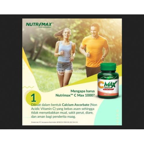 C MAX 1000 NUTRIMAX ISI 30 TABLET VITAMIN IMUN DAYA TAHAN TUBUH ...