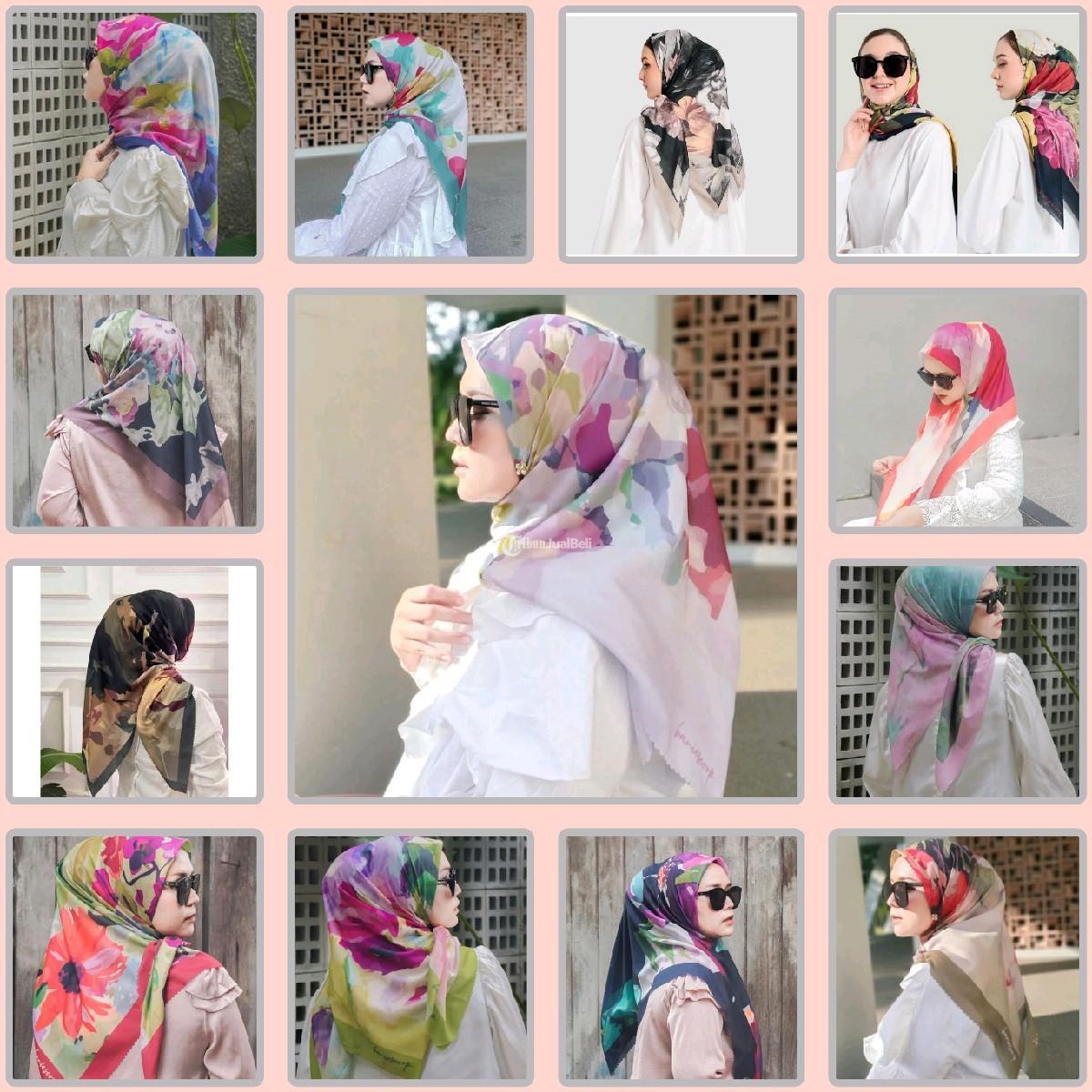 Jilbab Segiempat Motif Bunga di Kudus - Tribun JualBeli