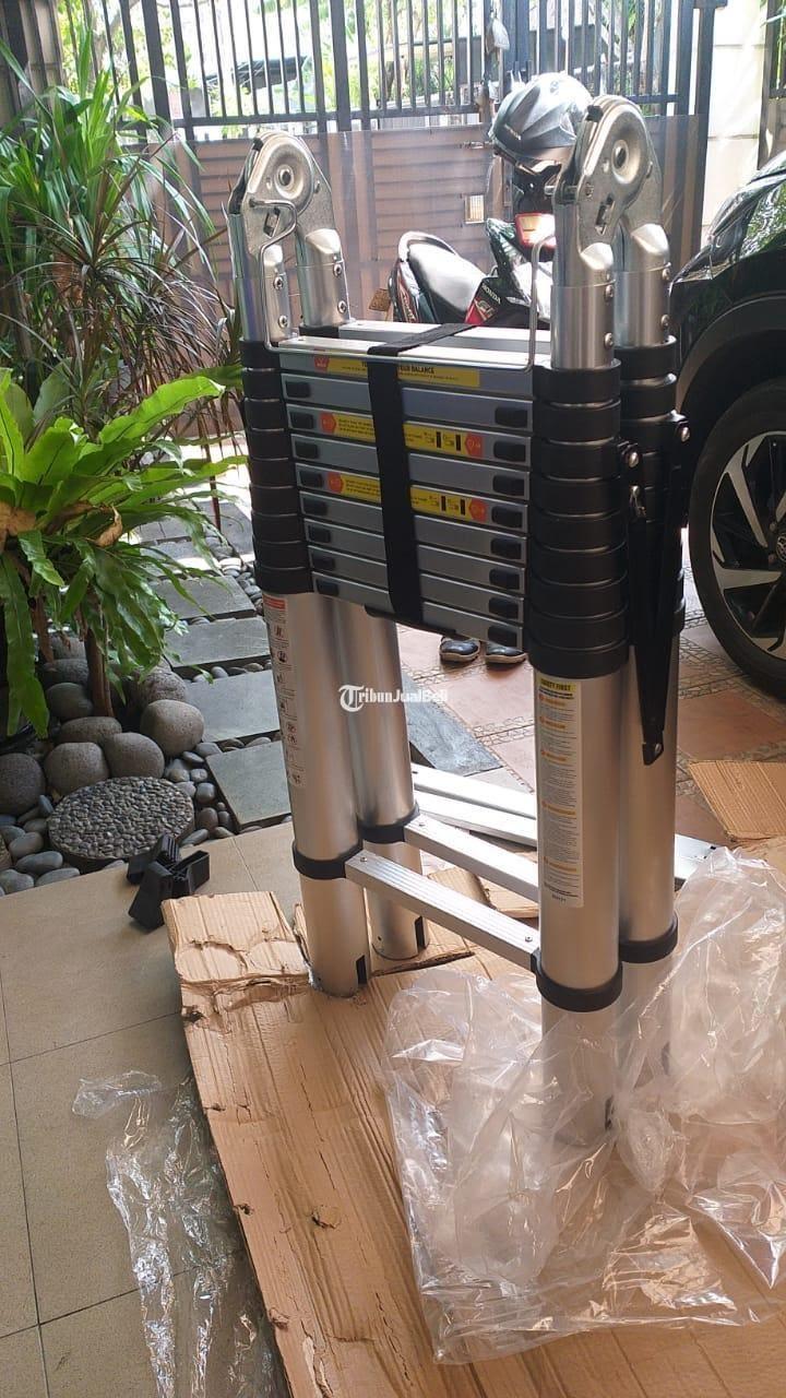 Sewa Tangga Teleskopik Tinggi 4 Hingga 8 Meter Untuk Tukang Bangunan di ...