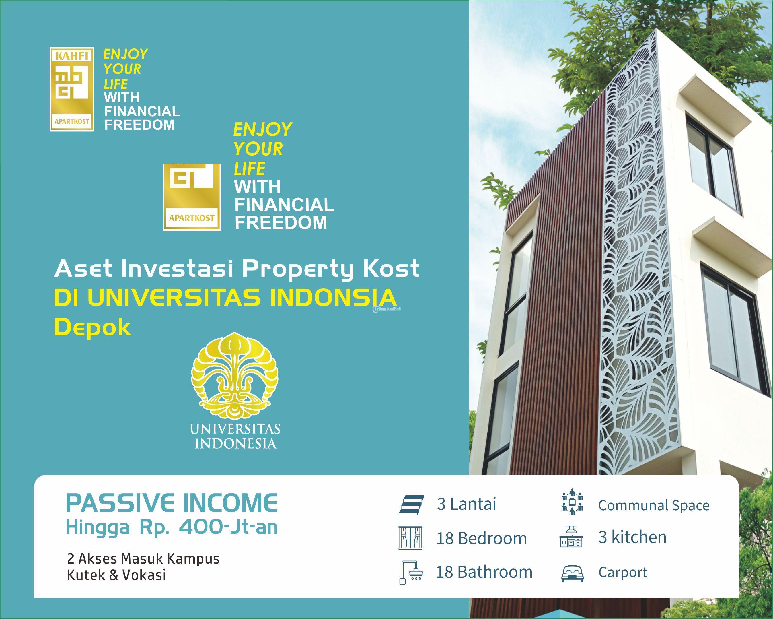 Jual Kost 3 Lantai Isi 15 KT Premium Dekat UI Harga Nego di Depok ...