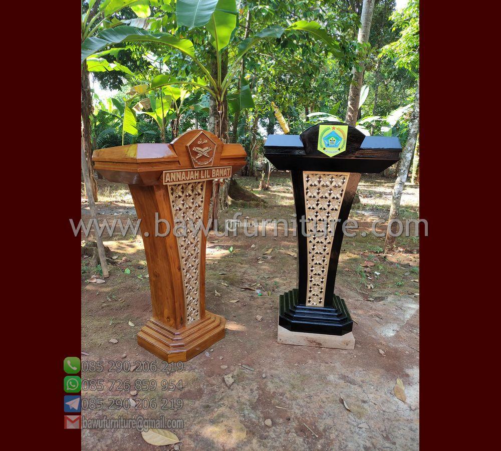 Mimbar Pidato Kayu Jati Minimalis Ready Stock Model Podium di Semarang ...