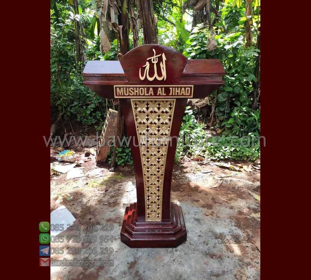 Mimbar Pidato Kayu Jati Minimalis Ready Stock Model Podium di Semarang ...