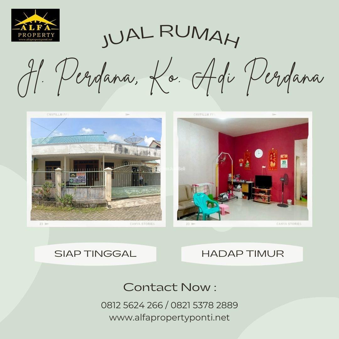 Dijual Rumah Adi Perdana Luas 188m2 3KT 1KM Tenang Nyaman di Kota Pontianak - Tribun JualBeli