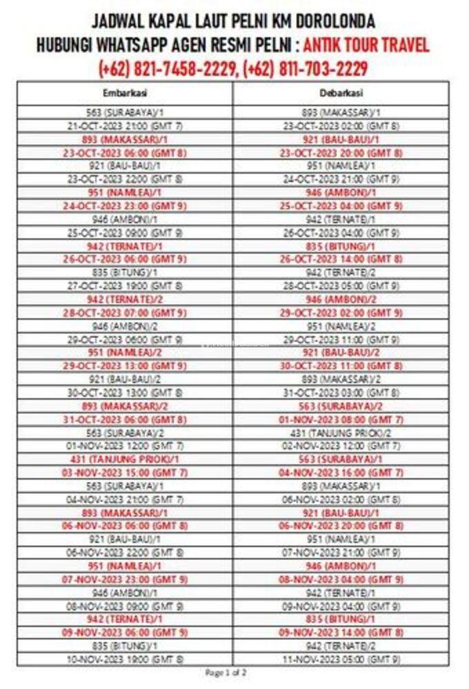 Tiket Kapal Damai Lautan Nusantara Kendaraan Dan Penumpang di Batam ...