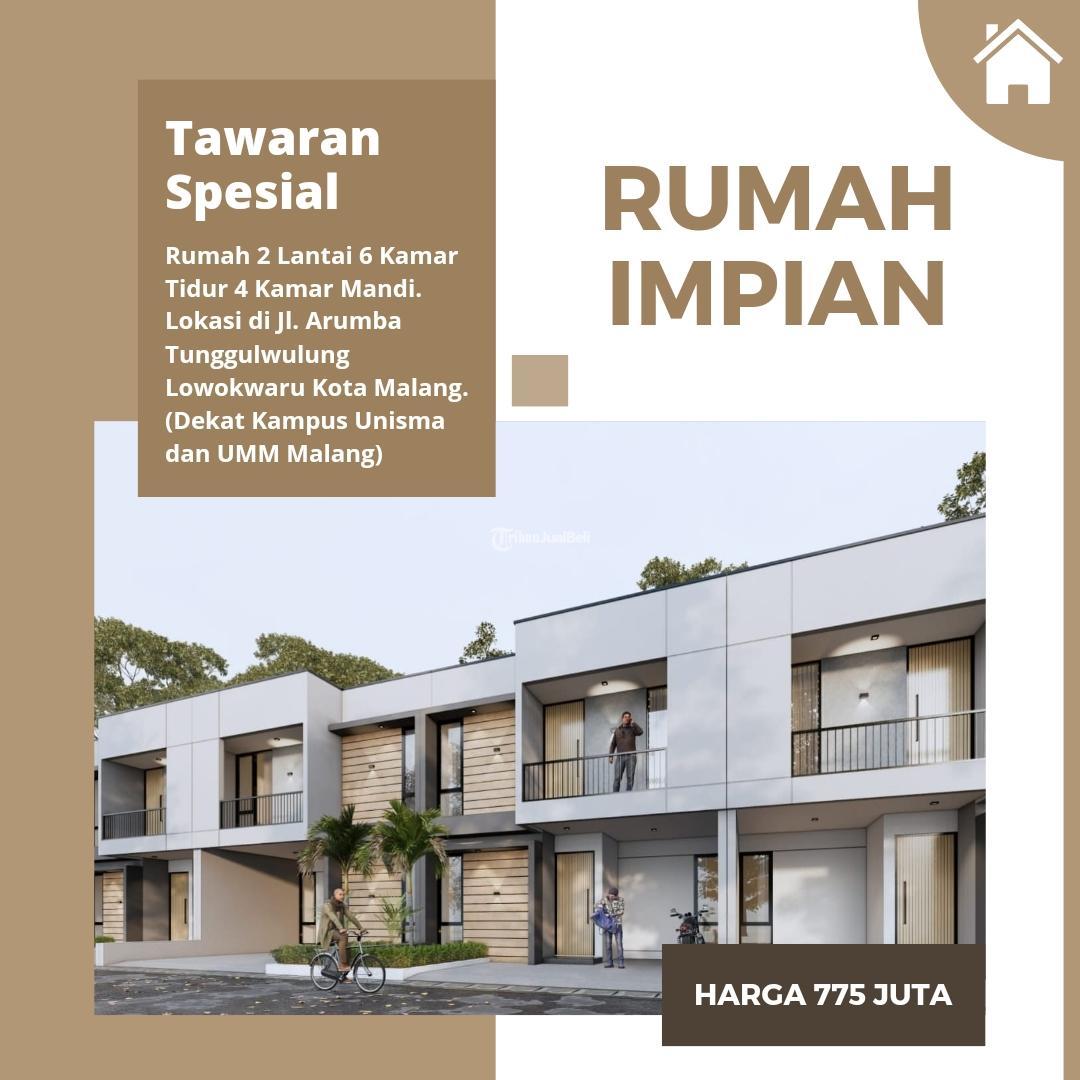 Promo Rumah 2 Lantai Baru Tipe 80 Dekat Kampus UMM dan Unisma di Malang ...