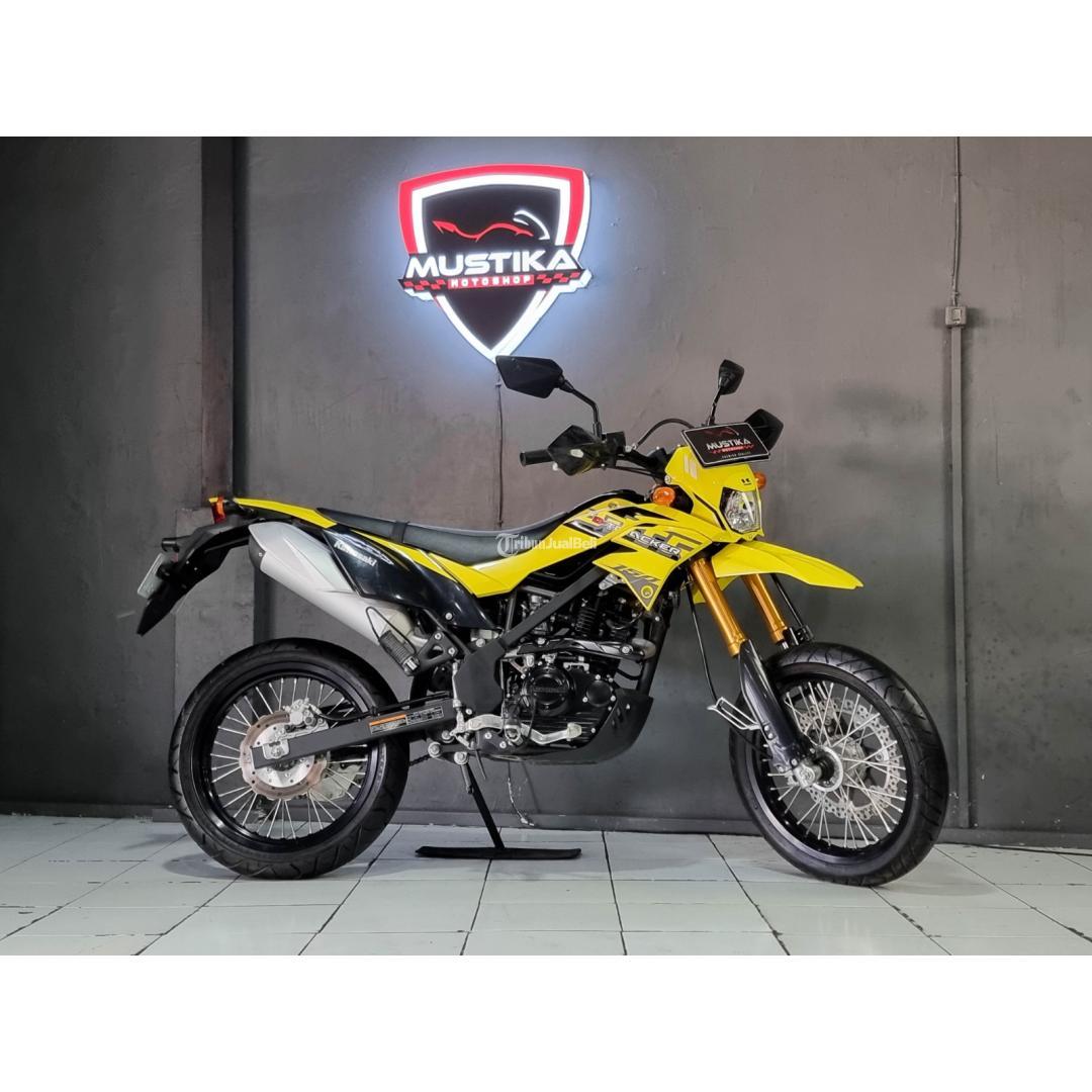 Kawasaki dtracker 2021 nopol N pajak on fullpaper odo 1rb gress mirip ...