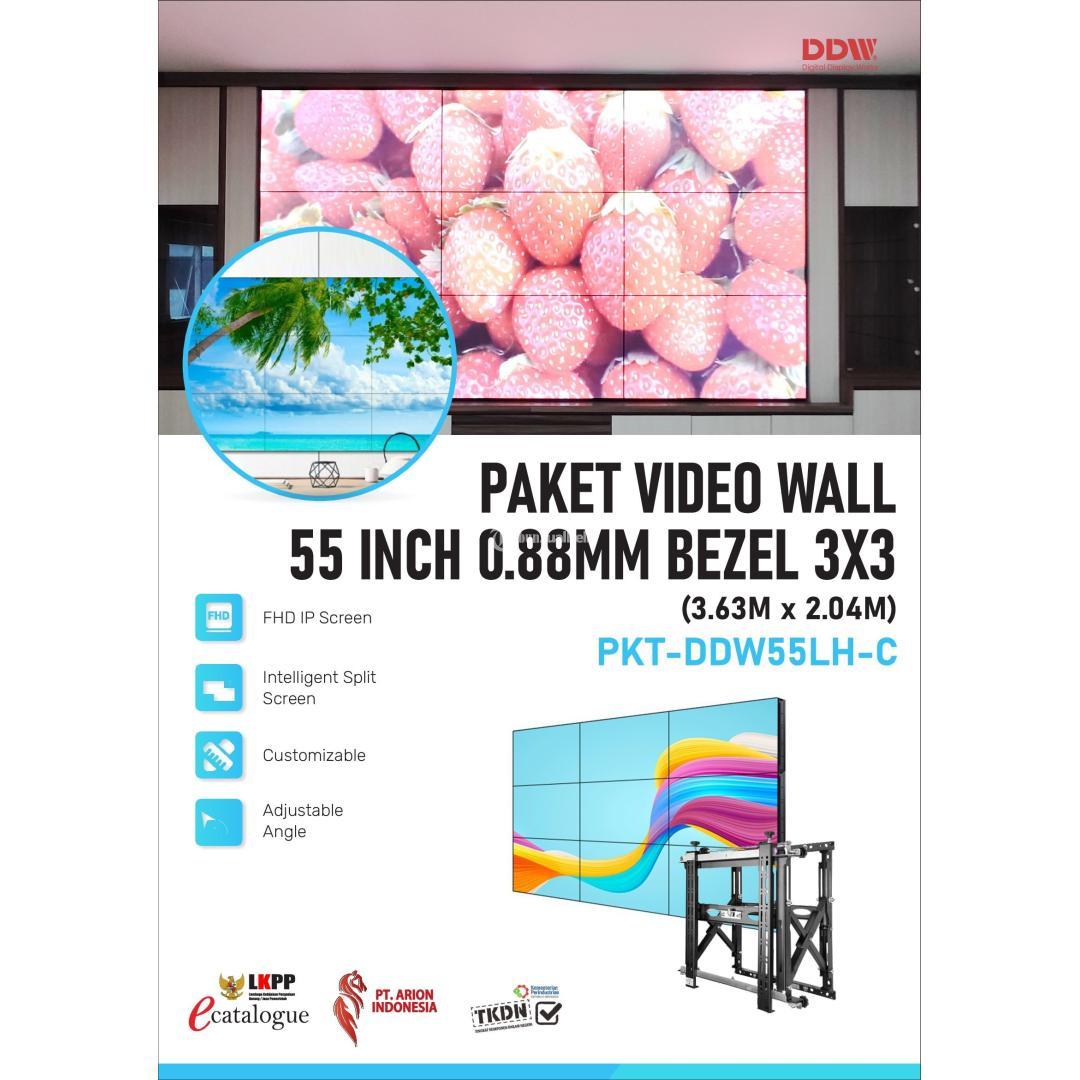 Paket Video Wall DDW 55 Inch 088mm 3x3 TKDN LKPP Kota Malang - Tribun ...