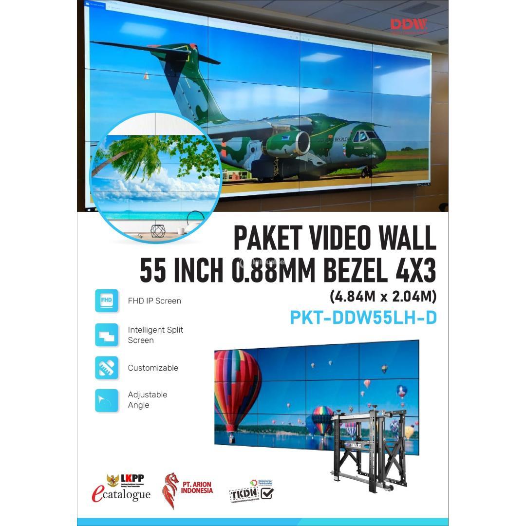 Paket Video Wall DDW 55 Inch 088mm 4x3 TKDN LKPP di Malang Kota ...