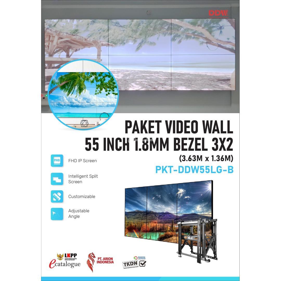 Paket Video Wall DDW 55 Inch 1.8mm 3x2 TKDN LKPP di Malang Kota ...