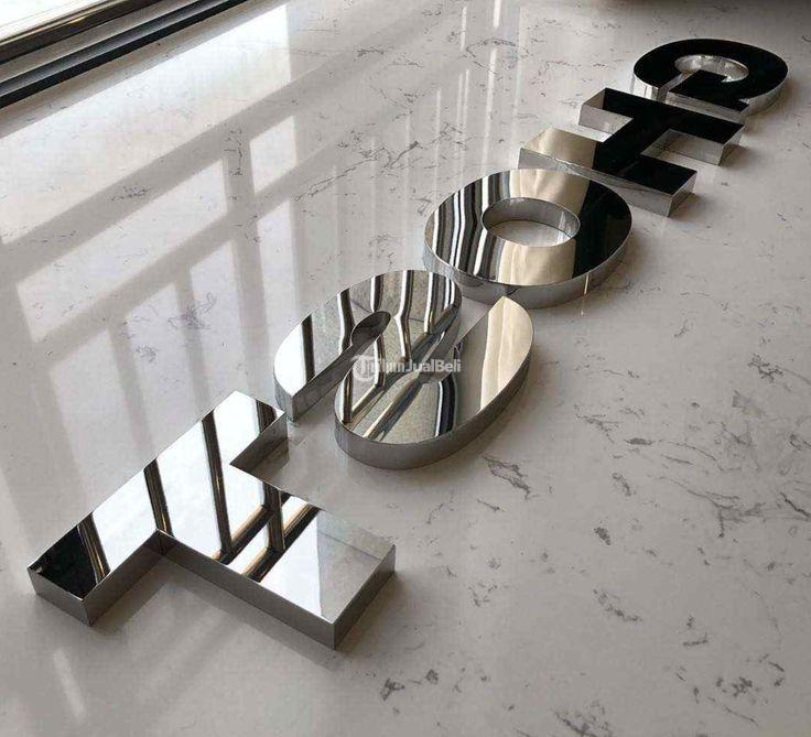 Huruf Timbul Acrylic Stainless Galvanis di Jayapura - Tribun JualBeli