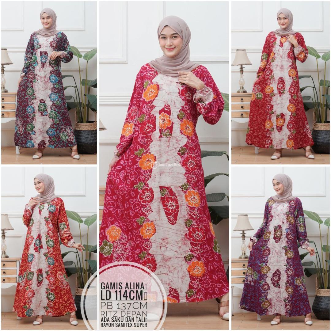 Gamis Batik Bahan Rayon Harga Murah di Pekalongan Kota - Tribun JualBeli