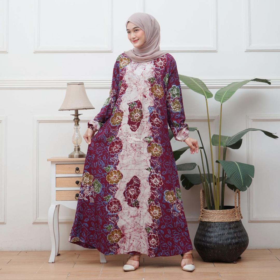 Gamis Batik Bahan Rayon Harga Murah di Pekalongan Kota - Tribun JualBeli