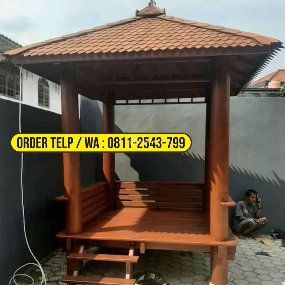 Gazebo Kayu Minimalis Bahan Kayu Kelapa Berkualitas di Jepara - Tribun ...