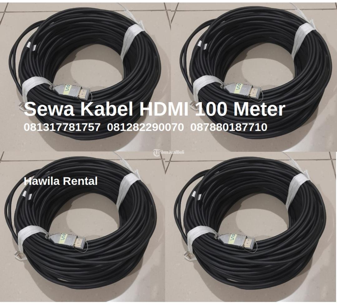 Sewa Kabel HDMI 100 Meter Jenis Kabel Fiber Optic HDMI 2160P ULTRA HD ...