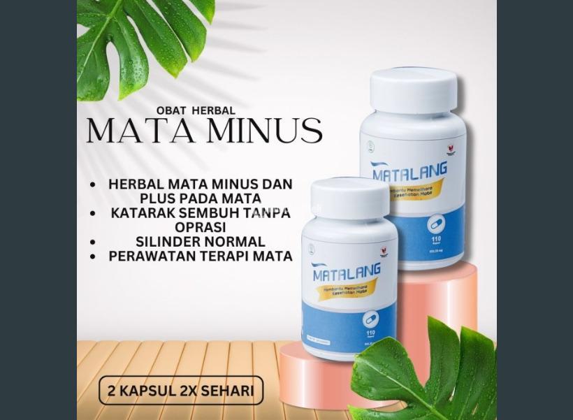 Matalang Asli 100 Original Obat Herbal Mata Minus Rabun 110 Kapsul ...