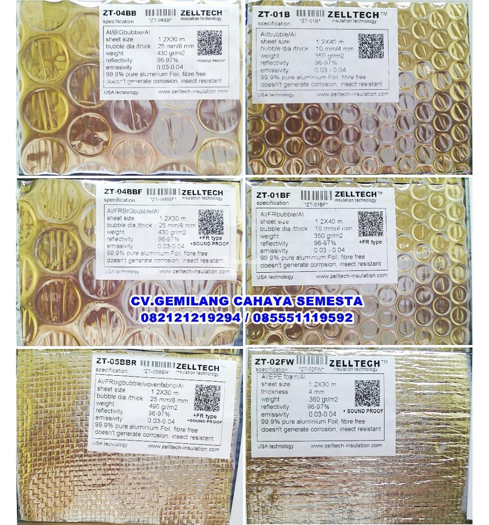 Aluminium Foil Zelltech ZT01RB Insulation Peredam Panas di Sidoarjo ...