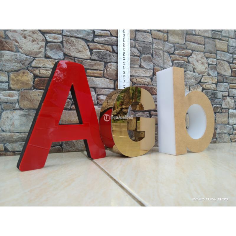 Huruf Timbul Acrylic Galvanis Stainless di Kuningan - Tribun JualBeli