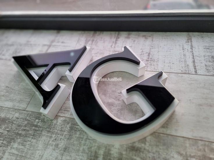 Huruf Timbul Acrylic Stainless Galvanis di Mataram - Tribun JualBeli