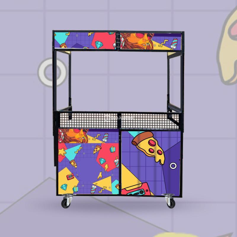 Booth Lipat Portable Estetik Bahan Galvalum dan Kayu Kuat di Kudus ...