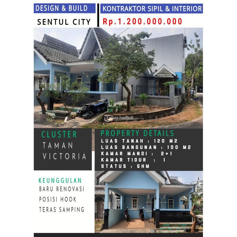 Dijual Rumah Baru Renovasi Posisi Hook LT120 LB100 Victoria Sentul City ...