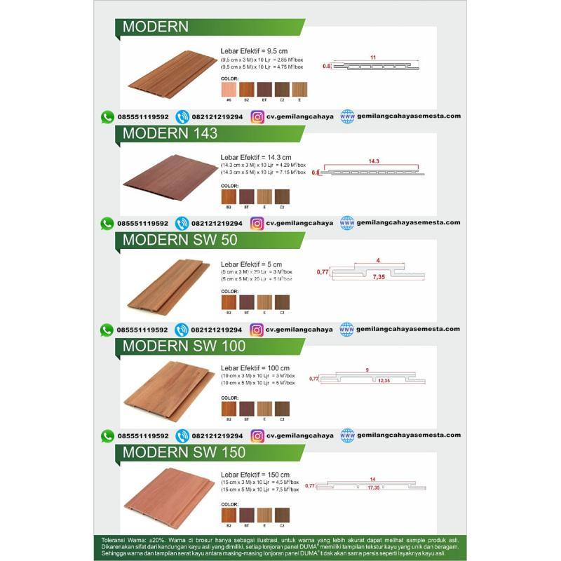 Duma Modern 5 Meter Duma Panel WPC di Sidoarjo - Tribun JualBeli