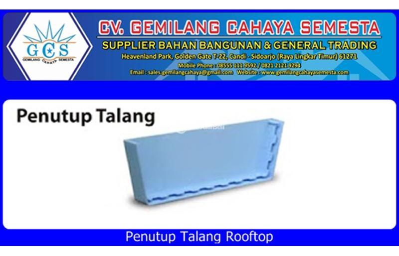 Penutup Talang Rooftop Atap UPVC Warna Putih & Biru Muda di Sidoarjo ...