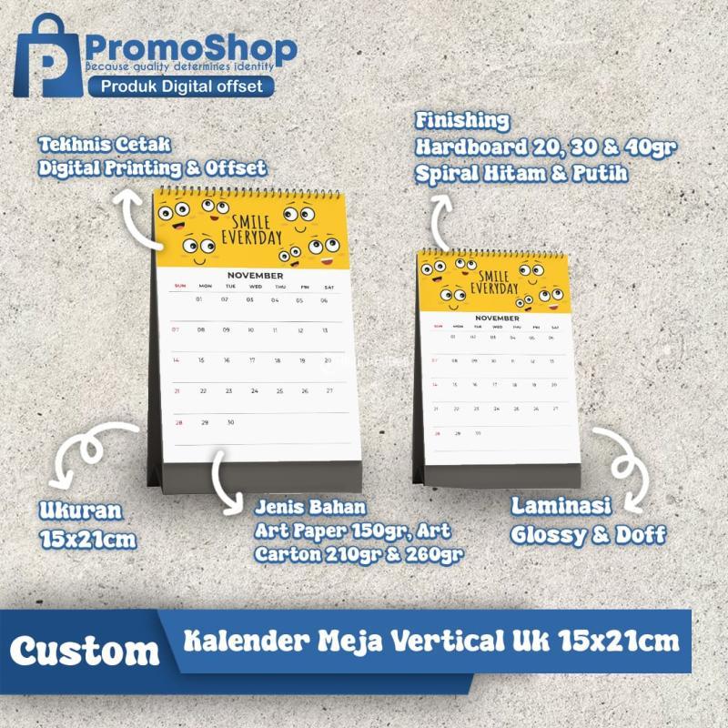 Cetak Kalender Meja Mini Aesthetic Calendar Duduk Custom Kualitas ...
