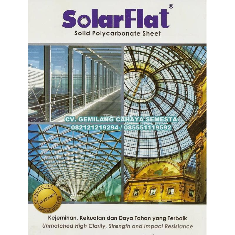 Solarflat 6 mm Atap Transparan Solid / Atap Polycarbonate Sheet di ...