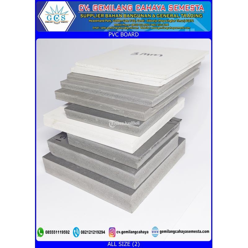 PVC Foam Board 3 mm x 1220 mm x 2440 mm Panel Dinding Plafon PVC di ...