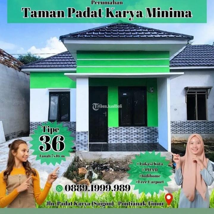 Rumah Siap Huni Tipe 36 Kota, PDAM, Jalan Sudah Beton, di jalan Tani ...