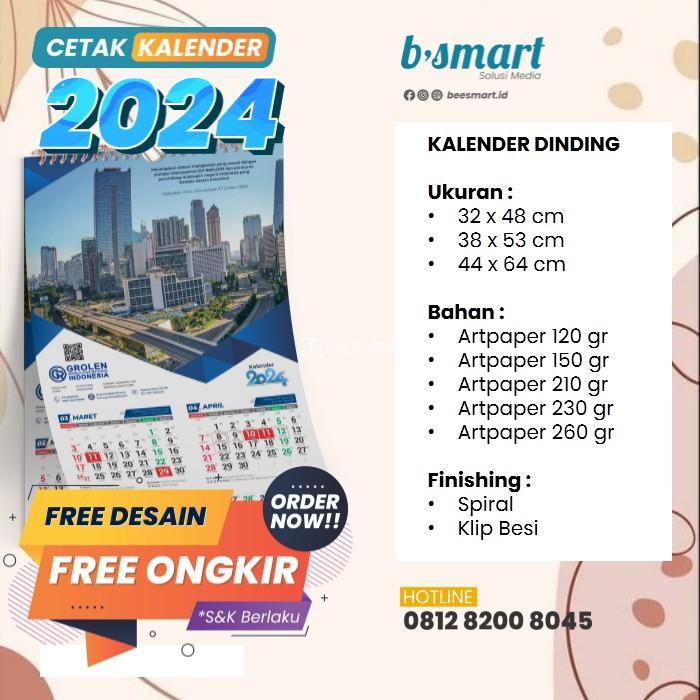 Cetak Kalender Dinding 2024 di Sidoarjo - Tribun JualBeli