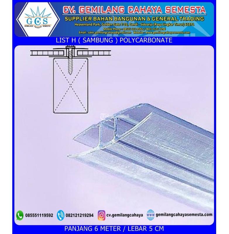 List H Sambung ) Atap Polycarbonate ( 6 Meter ) / Atap Transparan ...