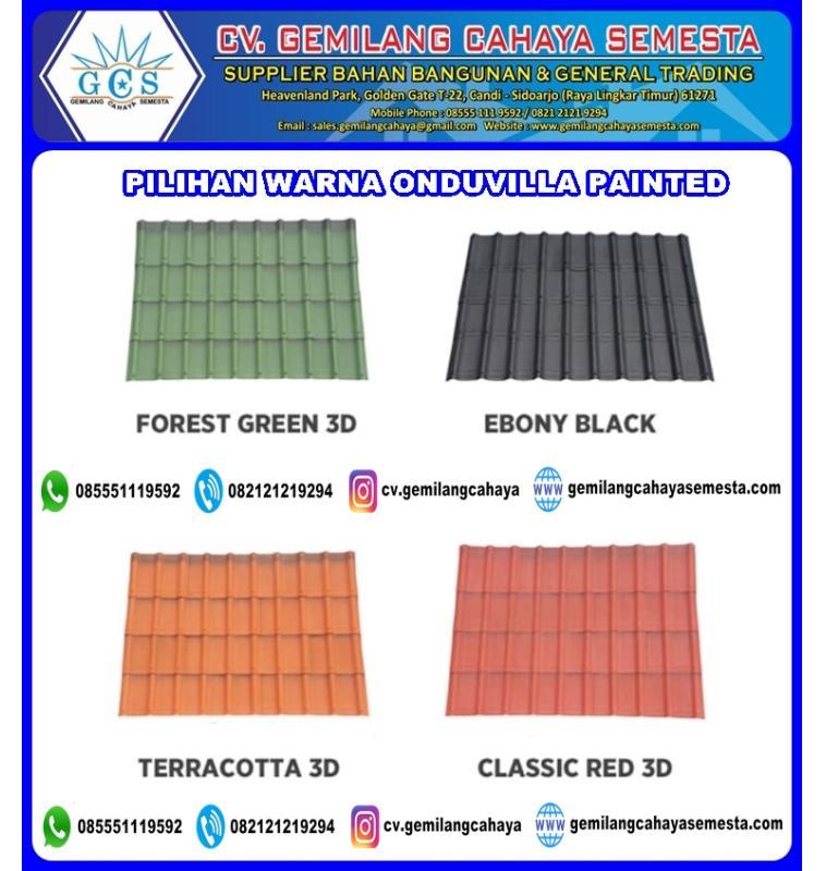 Onduvilla Painted Atap Bitumen Selulosa / Atap Aspal - Tribun JualBeli